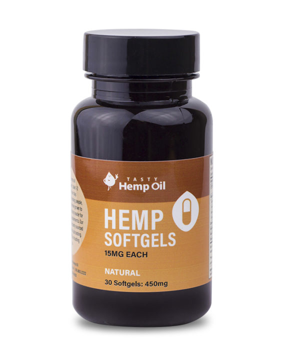 Tasty Hemp Oil - Hemp Softgels 30 Count (450mg CBD) - Made By Hemp Co
